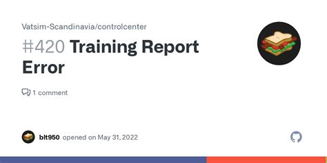 Training Report Error · Issue 420 · Vatsim Scandinaviacontrolcenter
