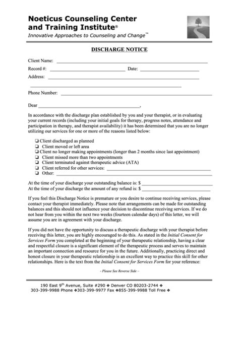 Top Hospital Discharge Form Templates Free To Download In Pdf Format