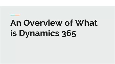 PPT Dynamics 365 Overview Aplica PowerPoint Presentation Free