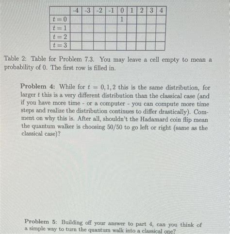 Solved Quantum Random Walks 5 Parts Consider The
