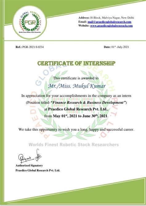 mukul kumar on linkedin certificate intership praedico opportunity bussinessdevelopment