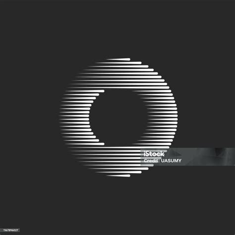 모노그램 O 문자 로고 크리에이티브 디자인 루프 모양 타이포그래피 컨셉 폰트 흑백 라인 스트라이프 마크 링 엠블럼 모형 원형에