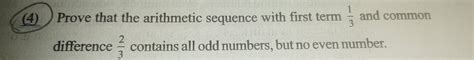 4 Prove That The Arithmetic Sequence With Studyx