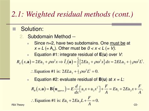 Ppt Section 2 Finite Element Analysis Theory Powerpoint Presentation