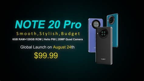 Introducing Cubot Note 20 Pro Global Launch On Aug 24th YouTube