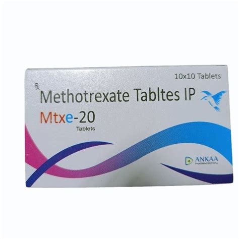 Methotrexate 20mg Tablet At ₹ 3800box Methotrexate Tablets In New