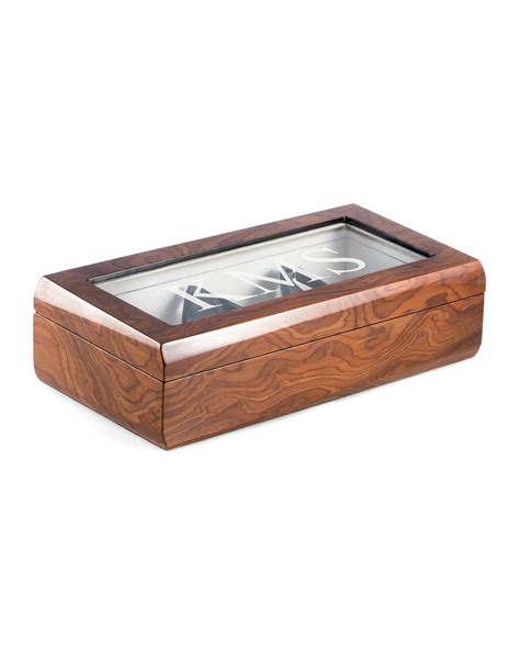 Bey Berk Mens Personalized Wooden Watch Accessory Storage Case