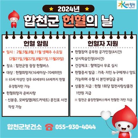 합천군 귀중한 생명 나눔 헌혈의 날 행사 열어 연합뉴스