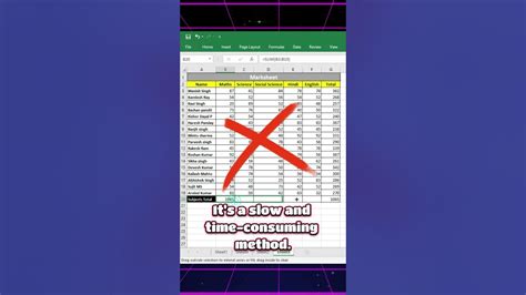 quickly sum data in excel with a simple shortcut exceleducation learnexcel exceltips youtube