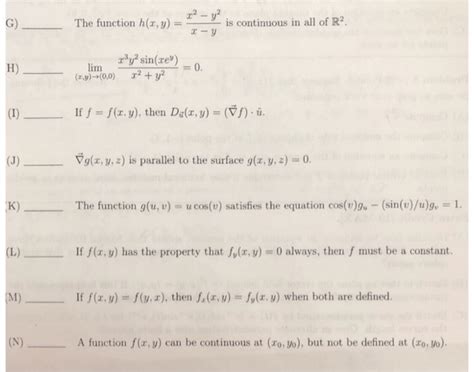 Solved G The Function Hr Is Continuous In All Of R2 Lim