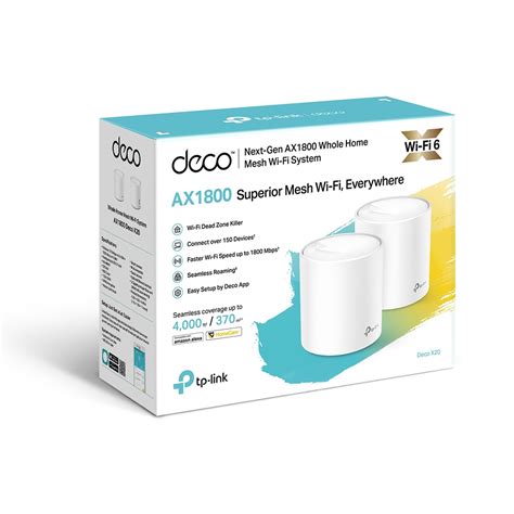 Deco X20 Sistema Wi Fi 6 Mesh Para Toda La Casa Ax1800 Tp Link Colombia