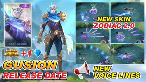 GUSION NEW EPIC SKIN Soul Revelation RELEASE DATE NEW VOICE LINES