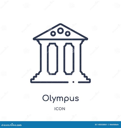 Linear Olympus Icon From Greece Outline Collection Thin Line Olympus