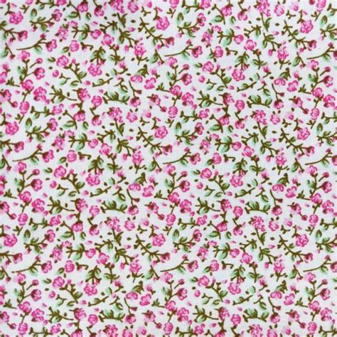 Tecido Tricoline Mini Floral Rosa tsg 50cm x 1 50 metros 100 Algodão