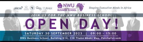 Nwu Business School Open Day Nwu North West University