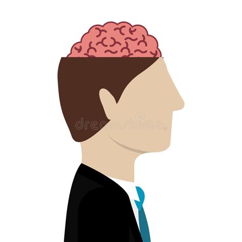 Open Head With Brain Stock Vector Illustration Of Side 80006069
