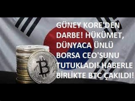 GÜNEY KORE DEN DARBE HÜKÜMET DÜNYACA ÜNLÜ BORSA CEO SUNU TUTUKLADI