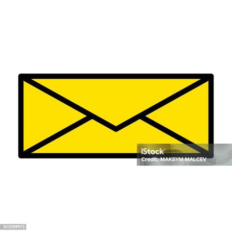 Message Icon Envelope Pictogram Illustration Vector Isolated On White