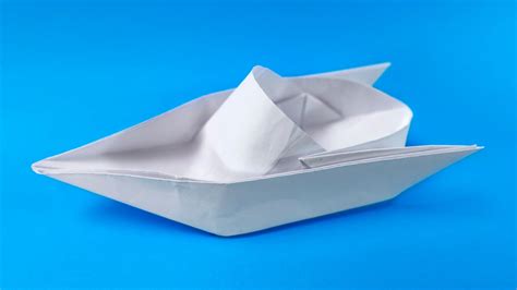 Катер из бумаги А4 оригами без клея и без ножниц Youtube