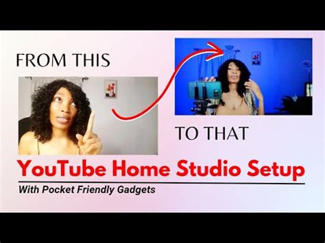 HOW TO SET UP YOUR YOUTUBE HOME STUDIO WITH CINEMATIC LIGHT EFFECTS