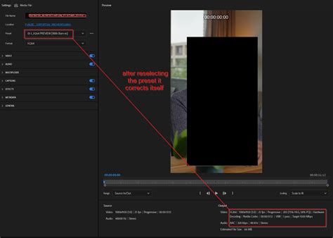 export preset not being read by default adobe community 14015500
