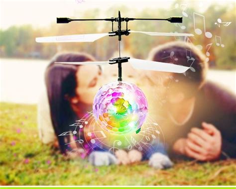 Colorful Mini Shinning Led Drone Light Crystal Ball Induction