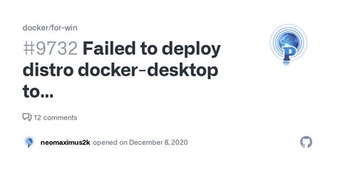 Failed To Deploy Distro Docker Desktop To Appdatalocaldockerwsl