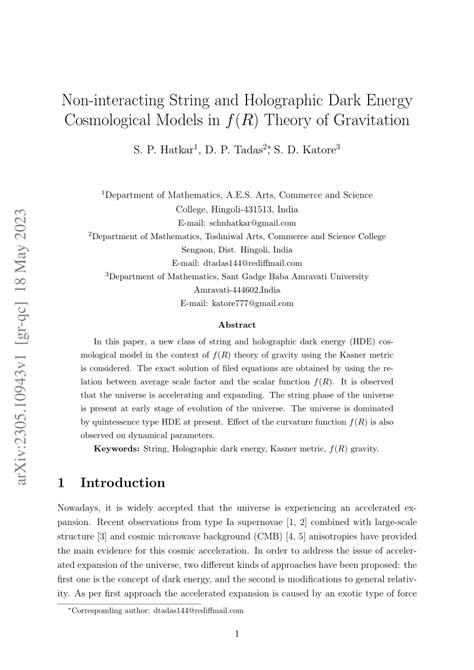 pdf non interacting string and holographic dark energy cosmological