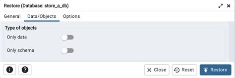 Restore Dialog PgAdmin 4 6 21 Documentation