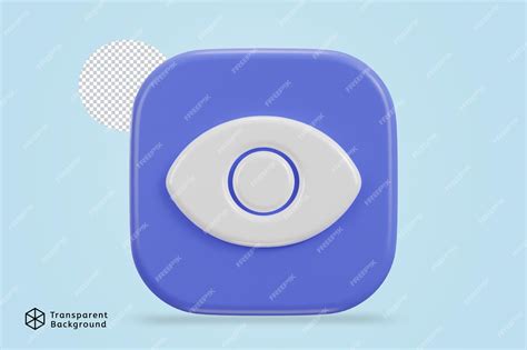 Premium Psd Visibility Icon 3d Rendering Vector Illustration