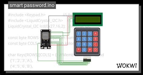 Smart Password Ino Wokwi ESP32 STM32 Arduino Simulator