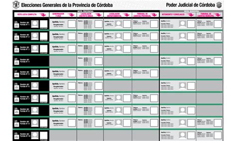 Elecciones 2023 En Córdoba Cómo Se Usa La Boleta Única De Papel Infobae