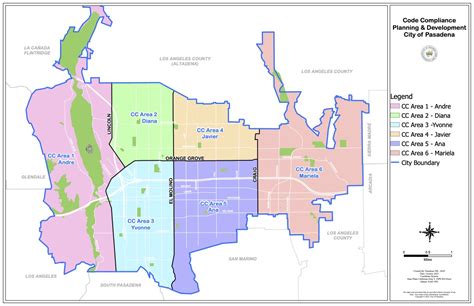 Pasadena Ca Zip Code Map