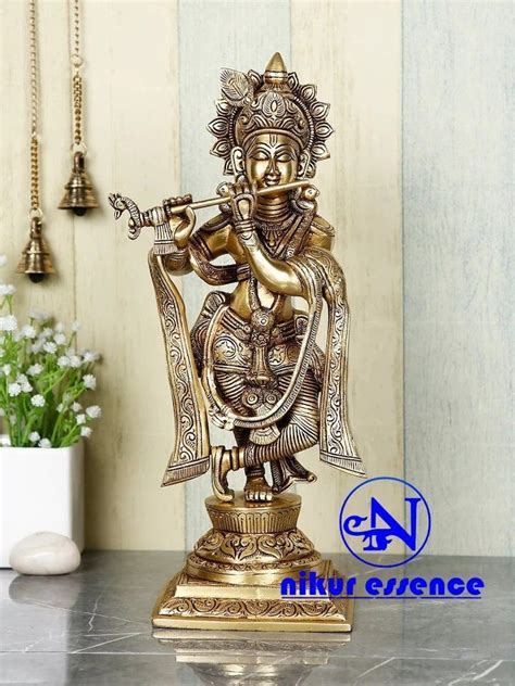 13 Krishna Brass Statuekrishna Brass Small Idolbrass Lord Krishna
