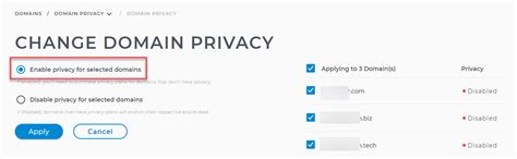 How To Change Domain Privacy Settings Domain Security Domain Com