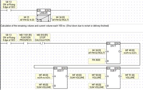 volume calculation vision and samba plc hmi controllers and visilogic
