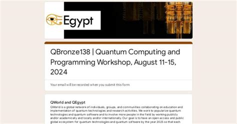 Asmaa Elashry On Linkedin Qbronze138 Quantum Computing And Programming Workshop August 11 15