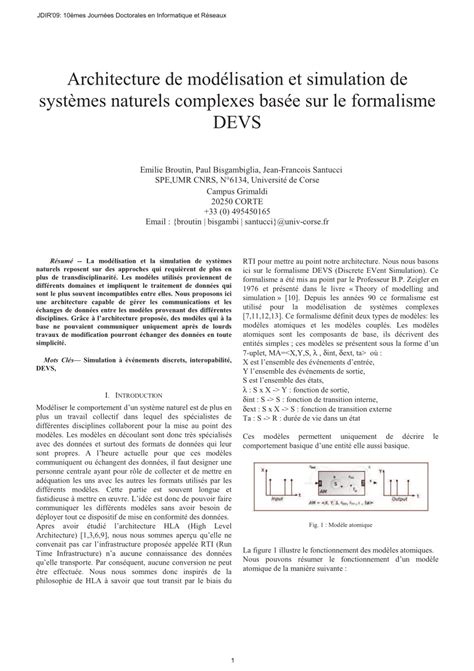 PDF Architecture de modélisation et simulation de systèmes naturels