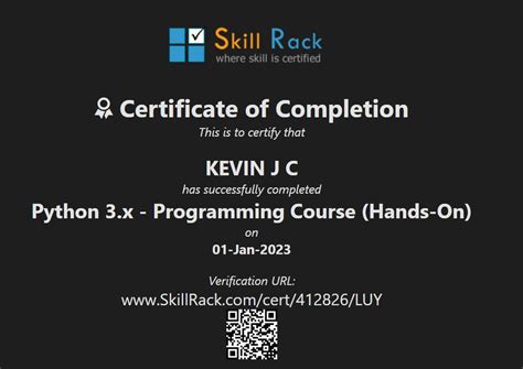 Kevin Jc On Linkedin Completed A Python Programming Course At
