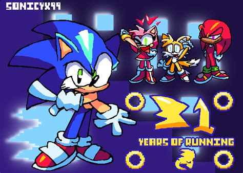 Pixilart Happy Birthday Sonic By Sonicyx99