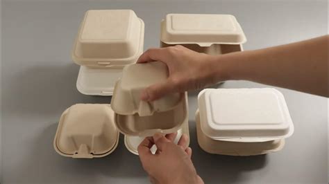 햄버거 답례품 베이커리 포장 펄프도시락 용기 Youtube