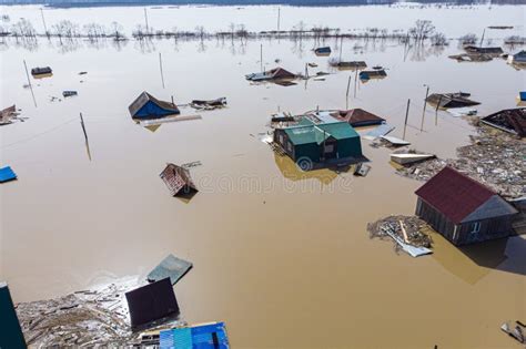 The Village And Numerous Private Houses And Estates Flooded To The Roof
