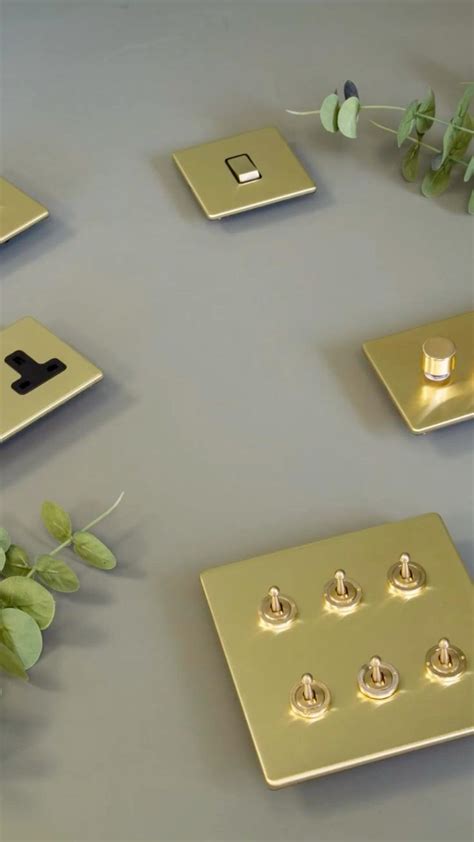 Brushed Brass Sockets And Light Switches Home Decor Styling