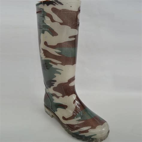 Fashsion Knee High Rain Rubber Gumboots Safety Classy Mens Rubber