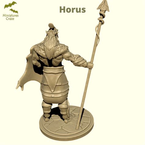 3d Printable Horus And Anubis Egyptian Guards By Miniaturescraze