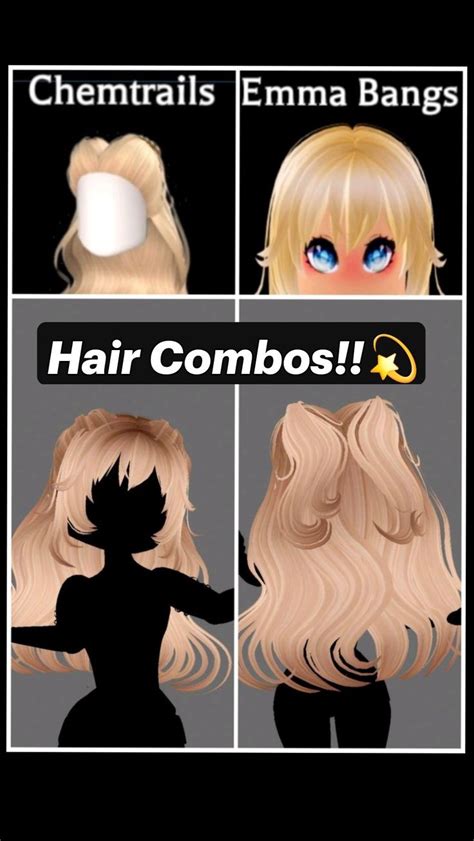Hair Combos💫 Royale High Outfit Royale High Regal In 2023 High Hair Aesthetic Roblox