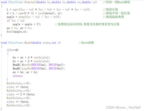 旋转koch雪花的绘制（mfc） Csdn博客