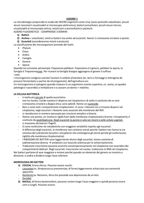 Riassunti Microbiologia Clinica Dispense Di Microbiologia Clinica
