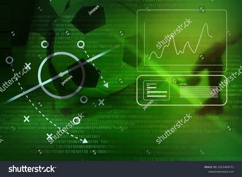Football Data Analytics Soccer Manager Tactics Stock Illustration 2221404771 Shutterstock