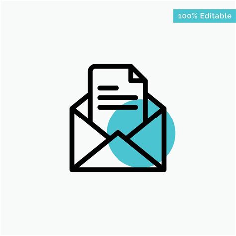 Text Mail Office Pencil Turquoise Highlight Circle Point Vector Icon 13252681 Vector Art At Vecteezy
